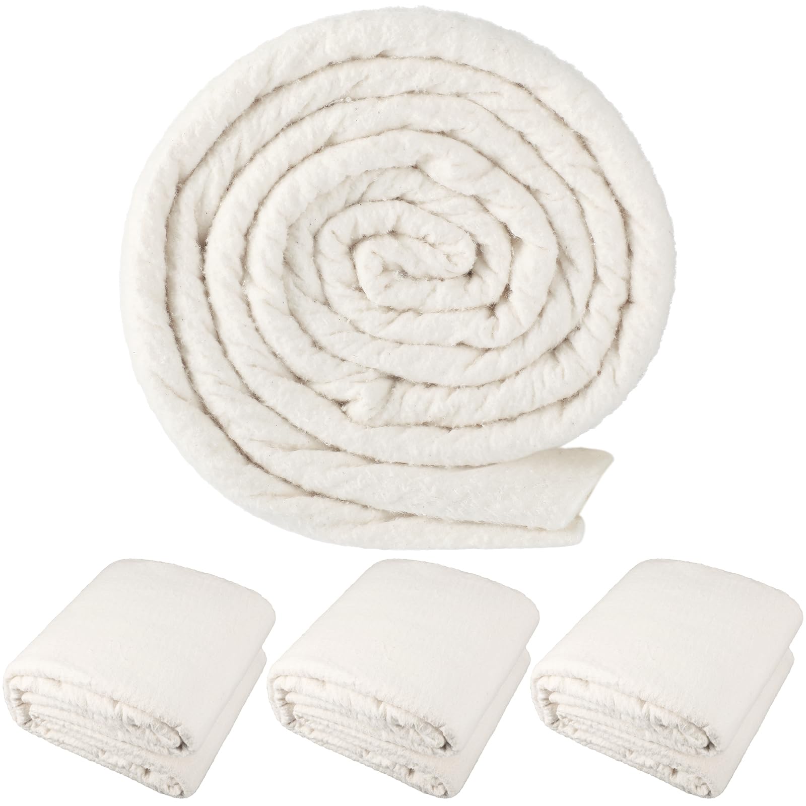 Amazon.com: Peryiter 3 Pcs Natural Cotton Quilt Batting Heat Resistant ...
