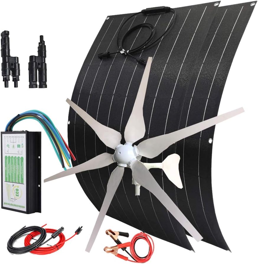 Amazon.com : 600W Wind Solar Kit Off Grid Hybrid System for Boat:400W ...