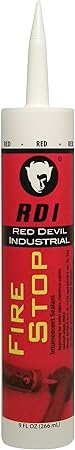 Amazon.com: Red Devil Firestop Fire Barrier, 9.0 Ounce LC150RD Sealant ...
