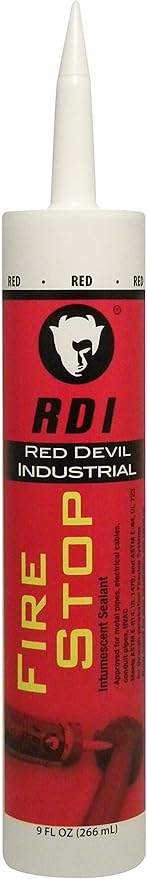 Amazon.com: Red Devil Firestop Fire Barrier, 9.0 Ounce LC150RD Sealant ...