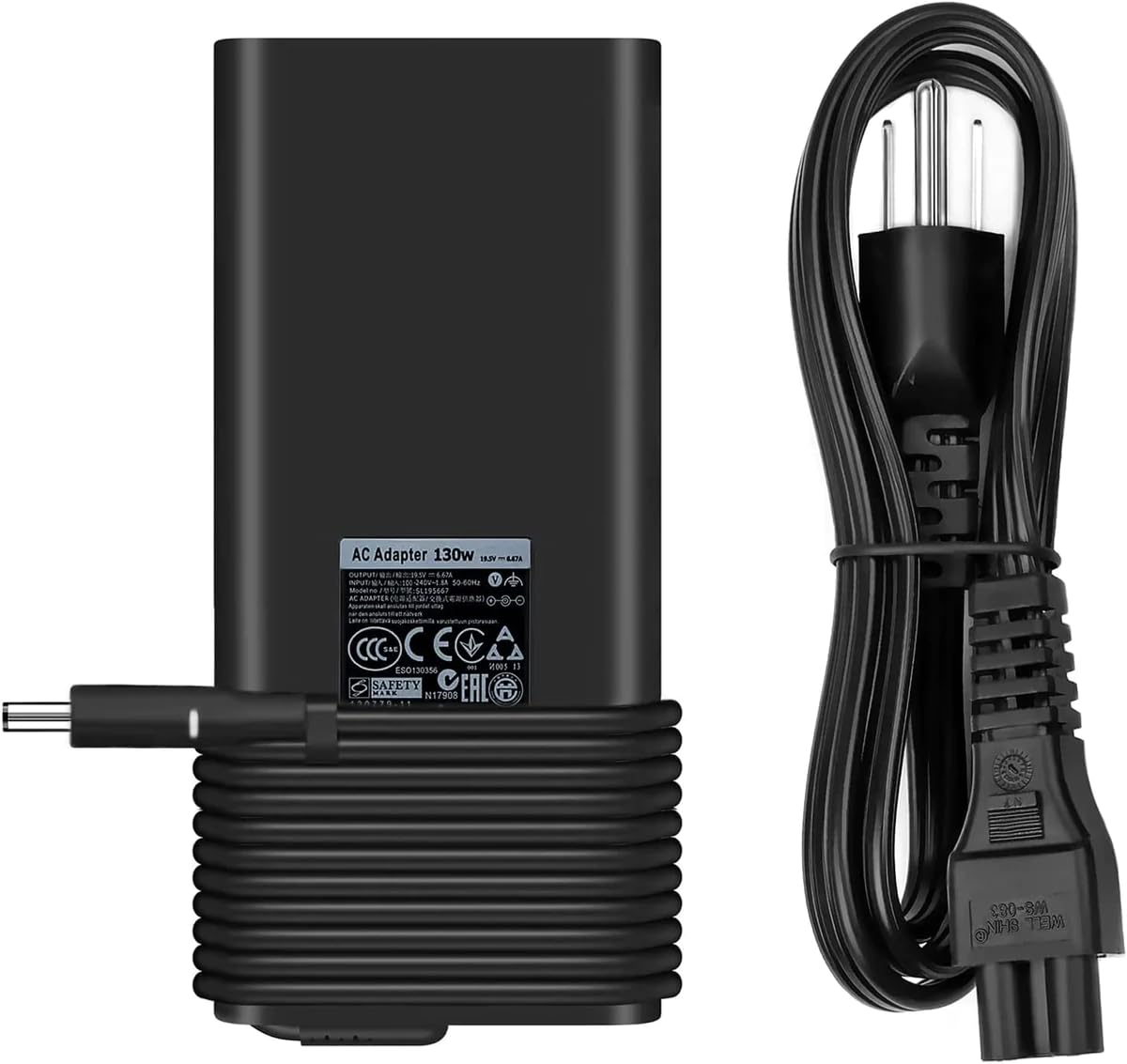 Amazon.com: Original 130W AC Adapter Compatible with Dell for Inspiron ...