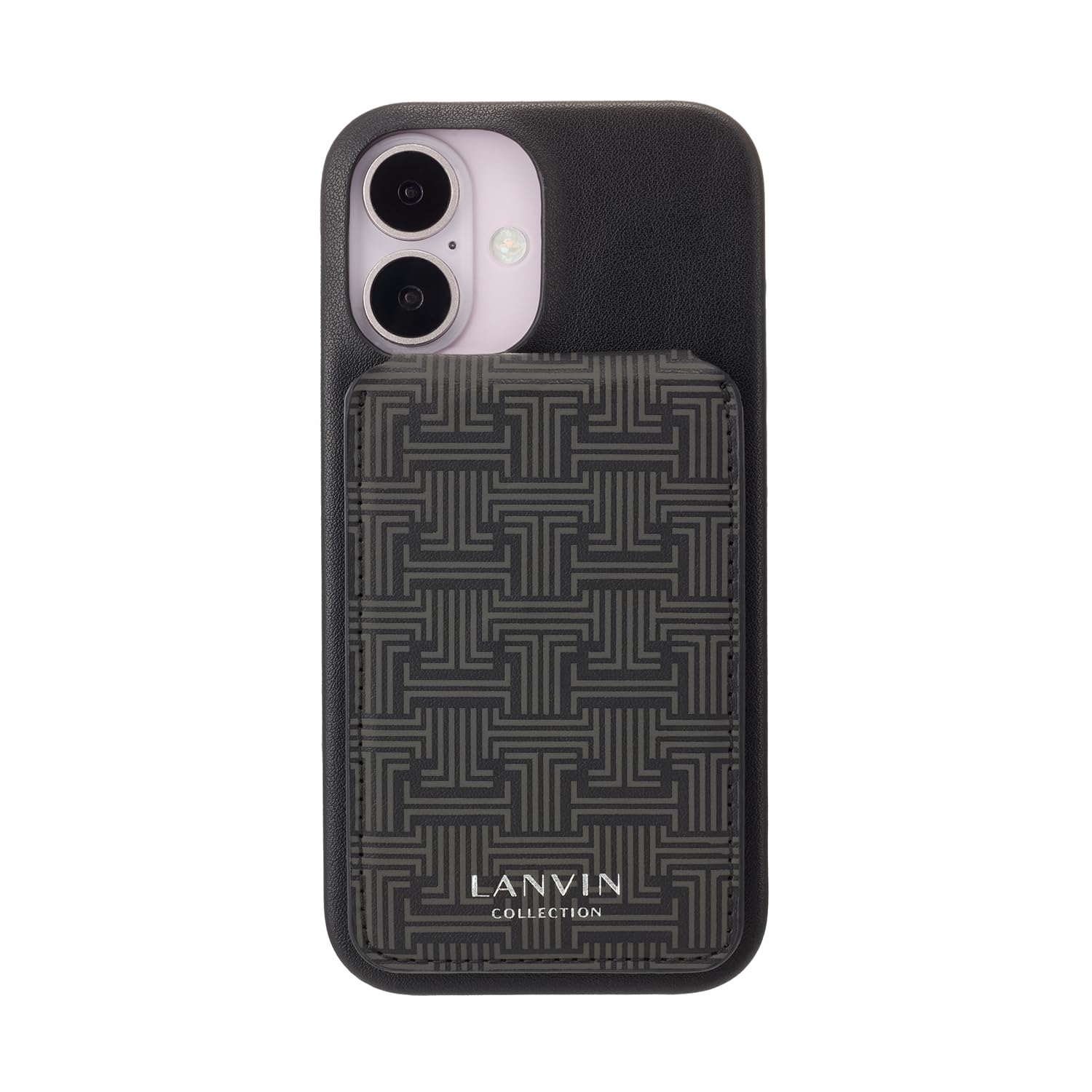 Amazon.co.jp: [LANVIN COLLECTION ] iPhone 16 ケース 背面型 Wrap Case with MagSafe Card Wallet 正規品 ランバン ...