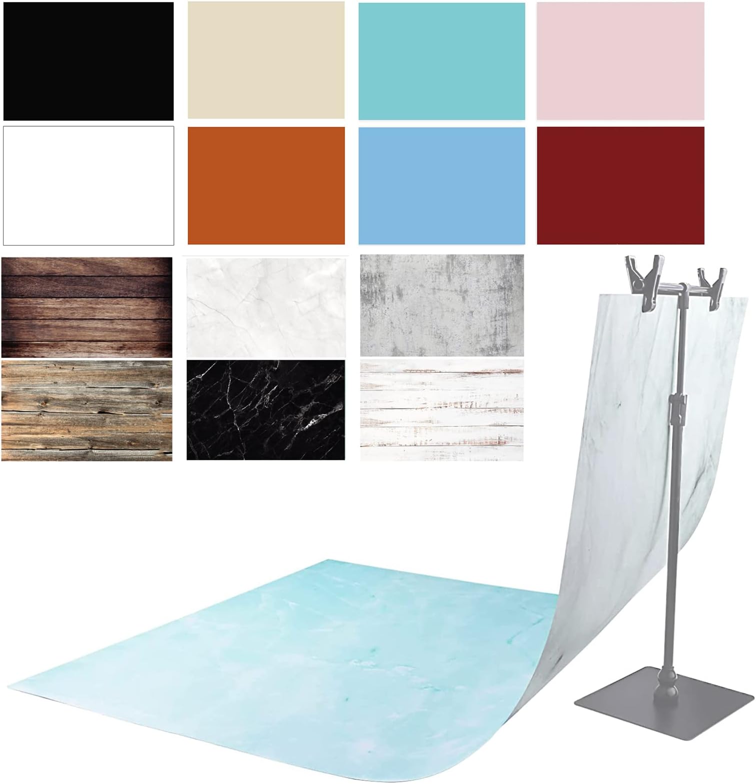 Hellblau/schwarz doppelseitig