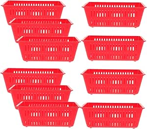 Luxshiny Red Plastic Coin Baskets for Vending Machines 10 Pack Sturdy ...