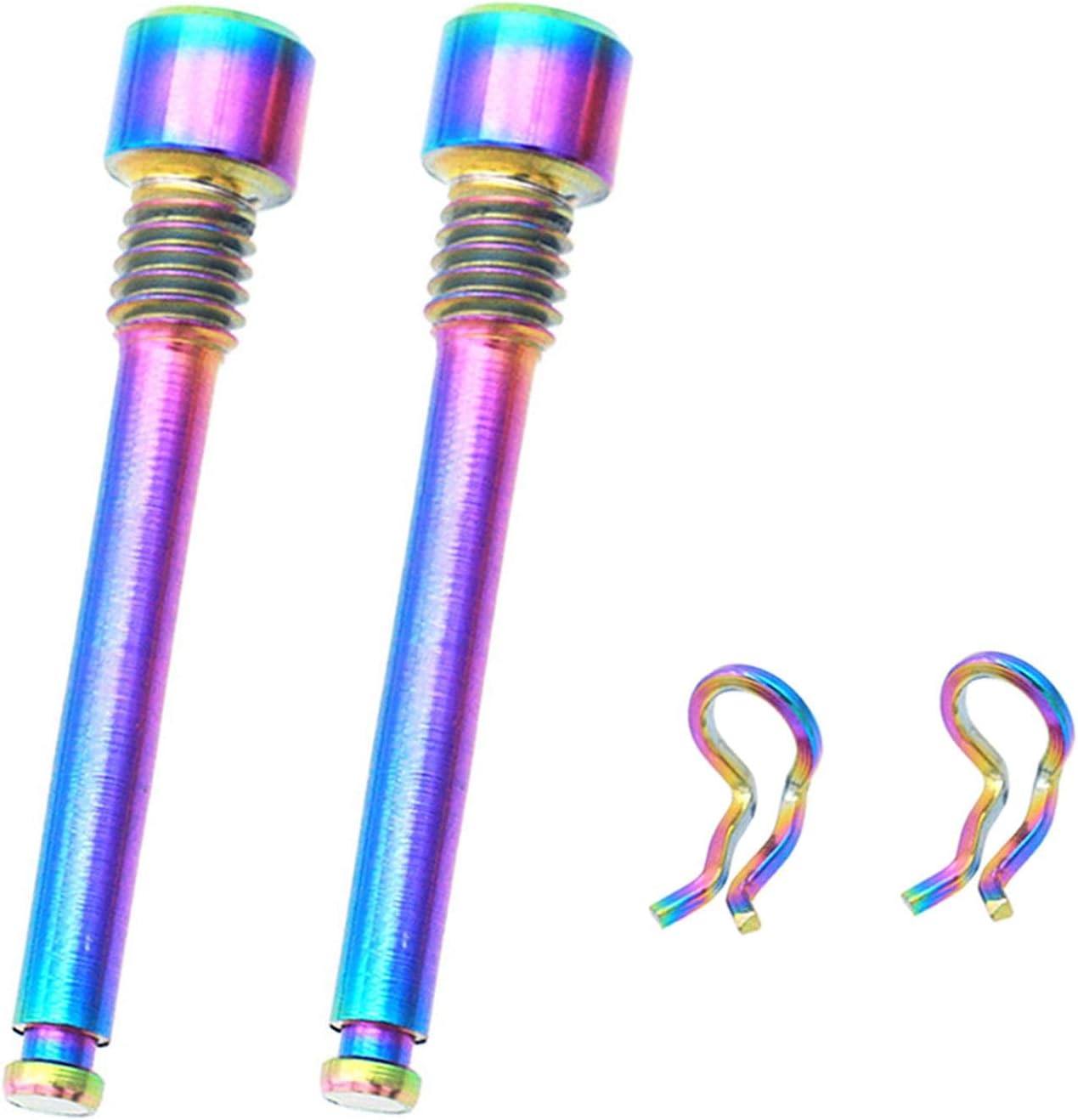 Amazon | Toysmith 3x 2x バイクディスクブレーキボルト バイクブレーキネジ チタン合金 バイクアクセサリー ブレーキレバーネジ サークリップ付き頑丈 3mm バイク ...