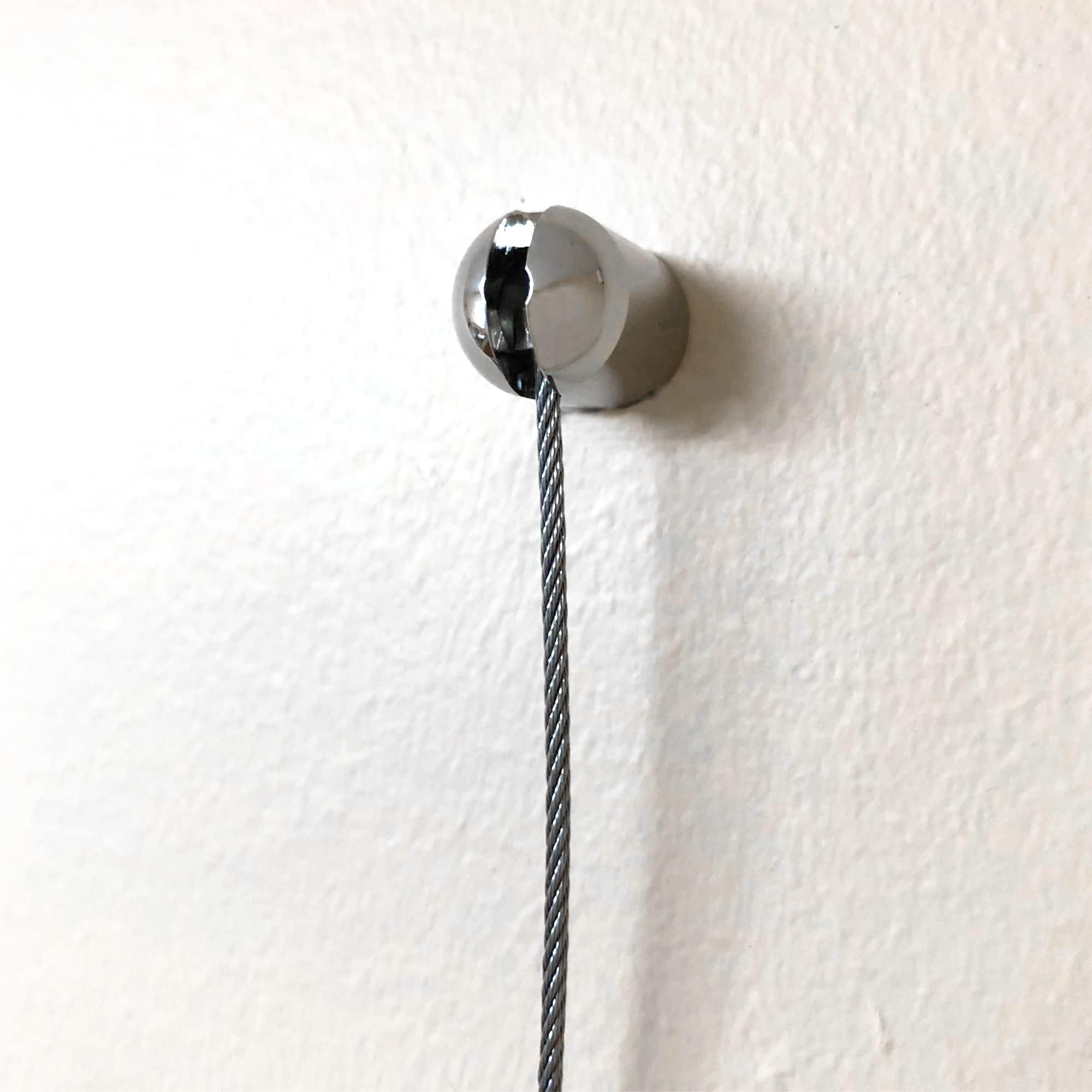 Chris.W 2Pack Art Gallery Ceiling Wall Mount Picture Hanging System Kit ...