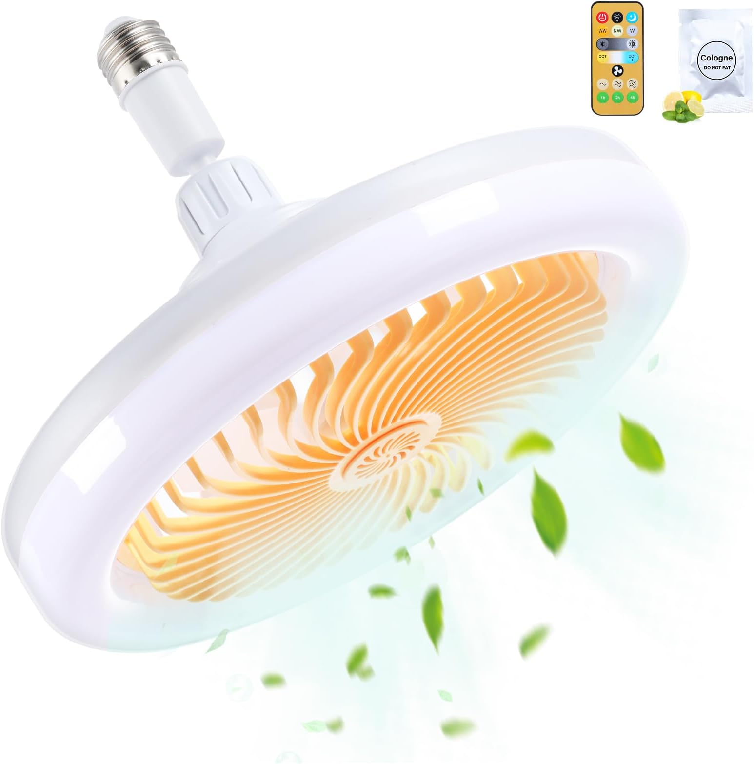 Amazon.com: Bell+Howell Socket Air Wireless Ceiling Fan Light with ...