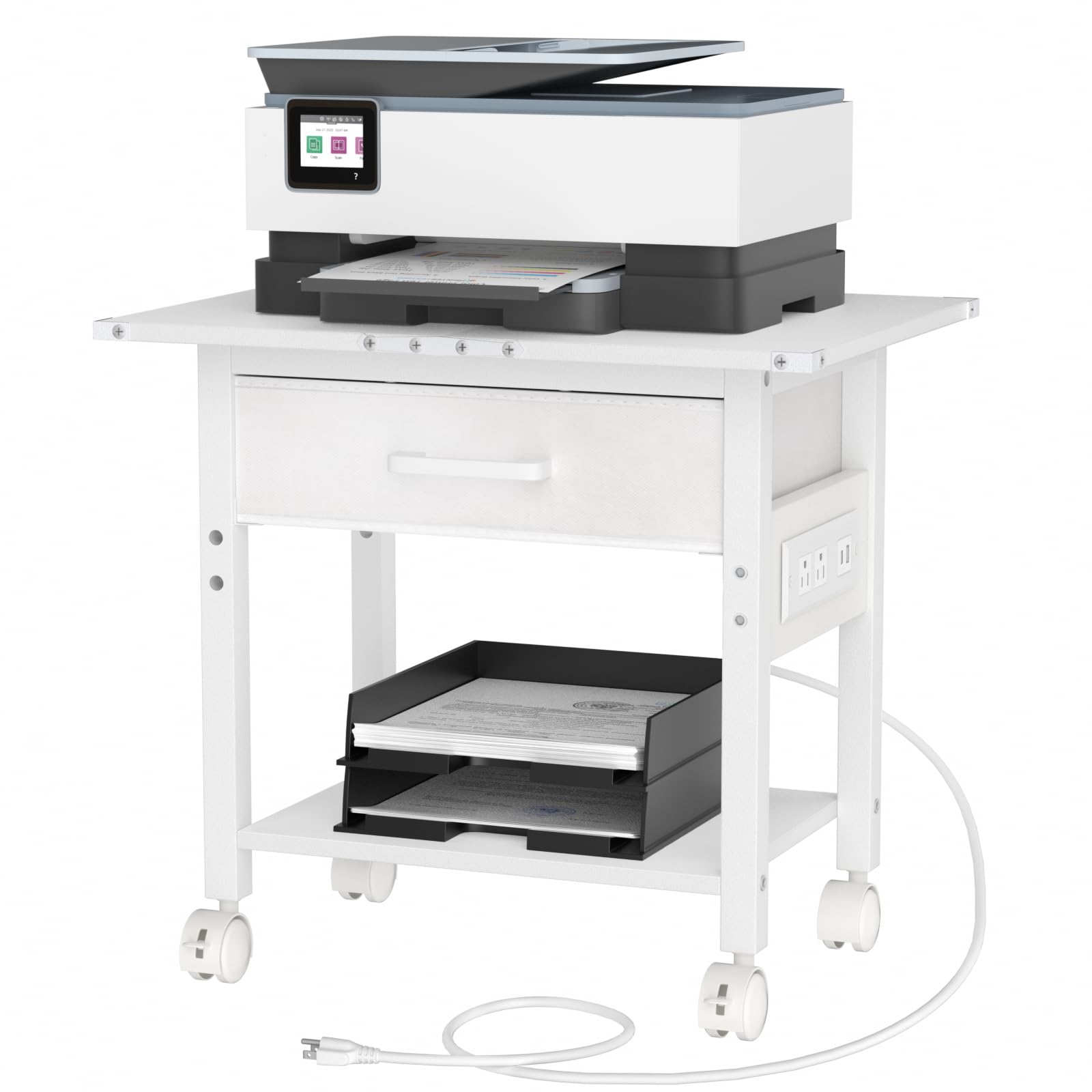 Snapklik.com : Lerliuo Under Desk Rolling Printer Stand