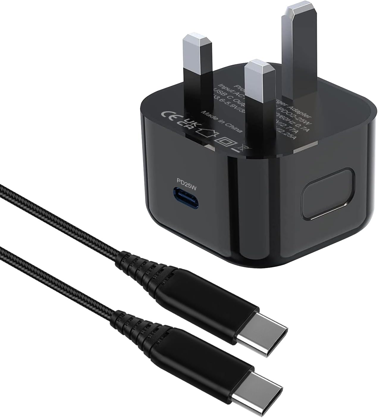 25W Super Fast UK Charger Plug Cable for Samsung Galaxy A53 A36 5G/A16 ...