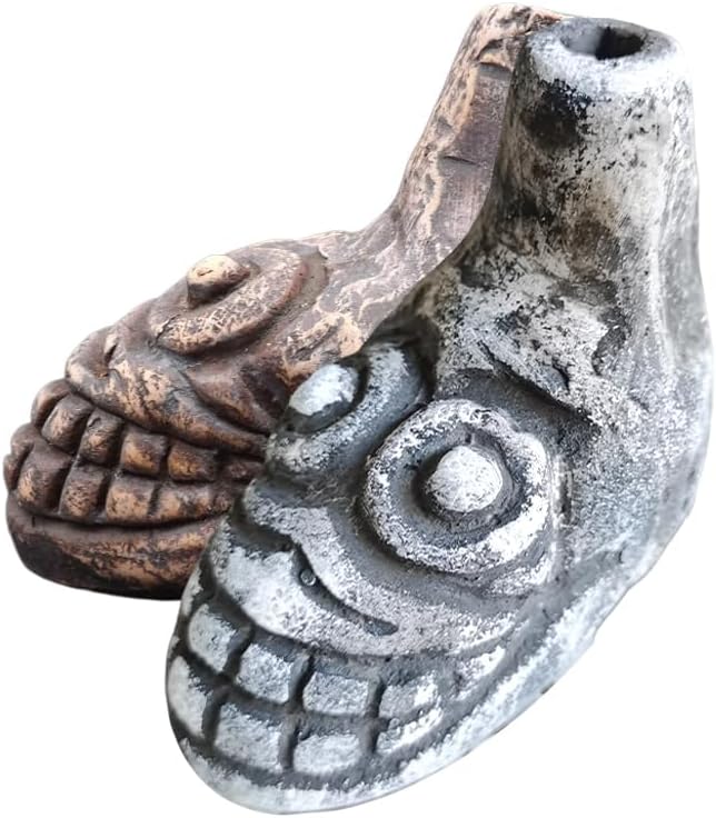 Amazon.com: PEUIOX Aztec Death Whistle Loudest Authentic Human Sounding ...