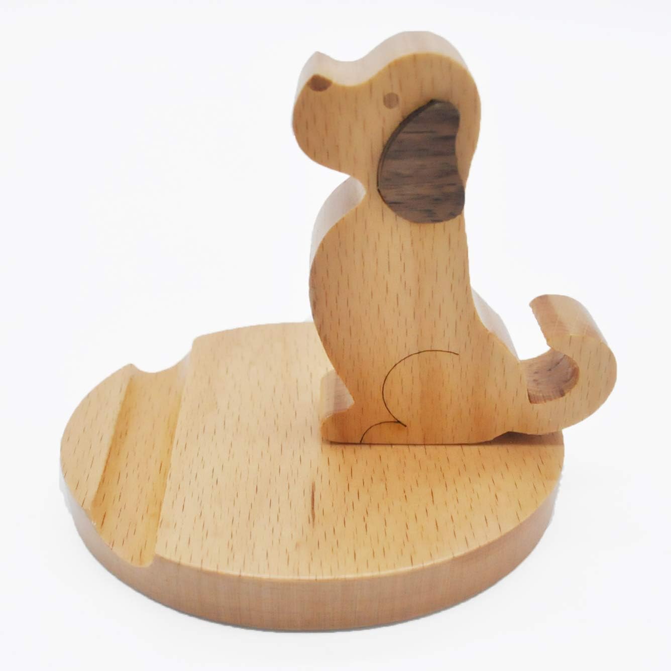 Amazon.com: JIANEEXSQ Wooden Animal Phone Stand Wood Cell Phone Stand ...