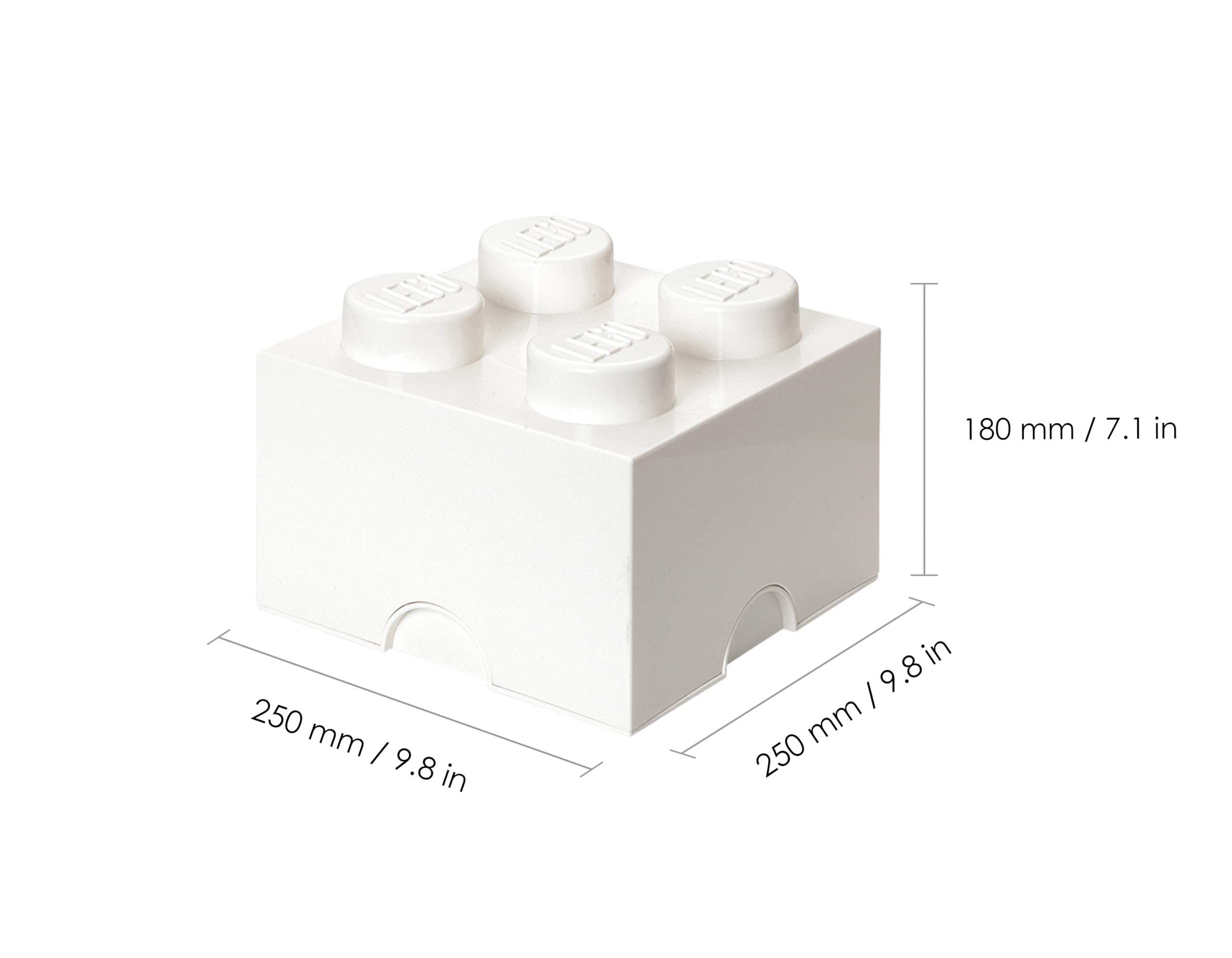 Snapklik.com : LEGO Storage Brick 4 - Studs White - Stackable Plastic ...