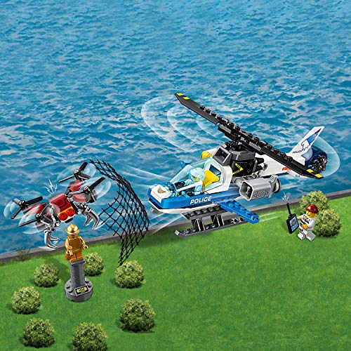 LEGO 60207 City Police Sky Police Drone Chase Helicopter Toy with Net ...