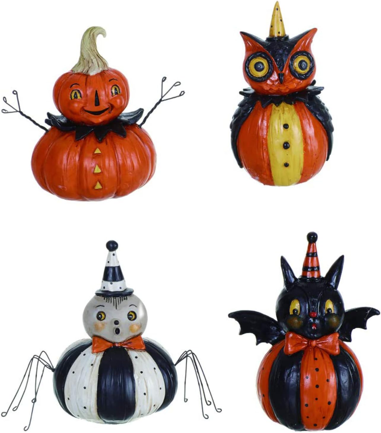 Amazon.com: One Holiday Way Vintage Decorative Pumpkin-Shaped Halloween ...
