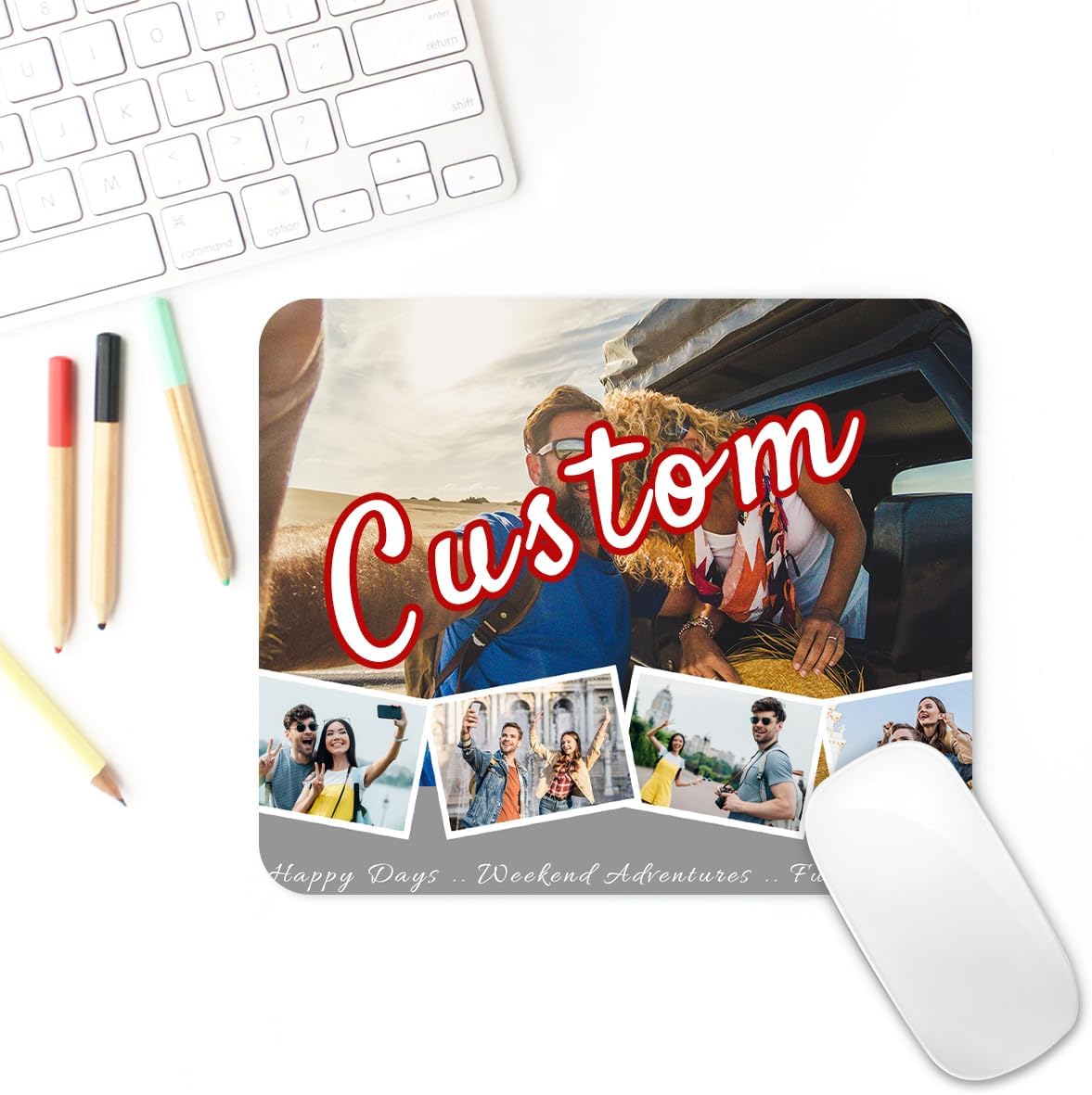 Amazon.com: Personalized Mouse Pad, Add Photo Picture Logo Text ...