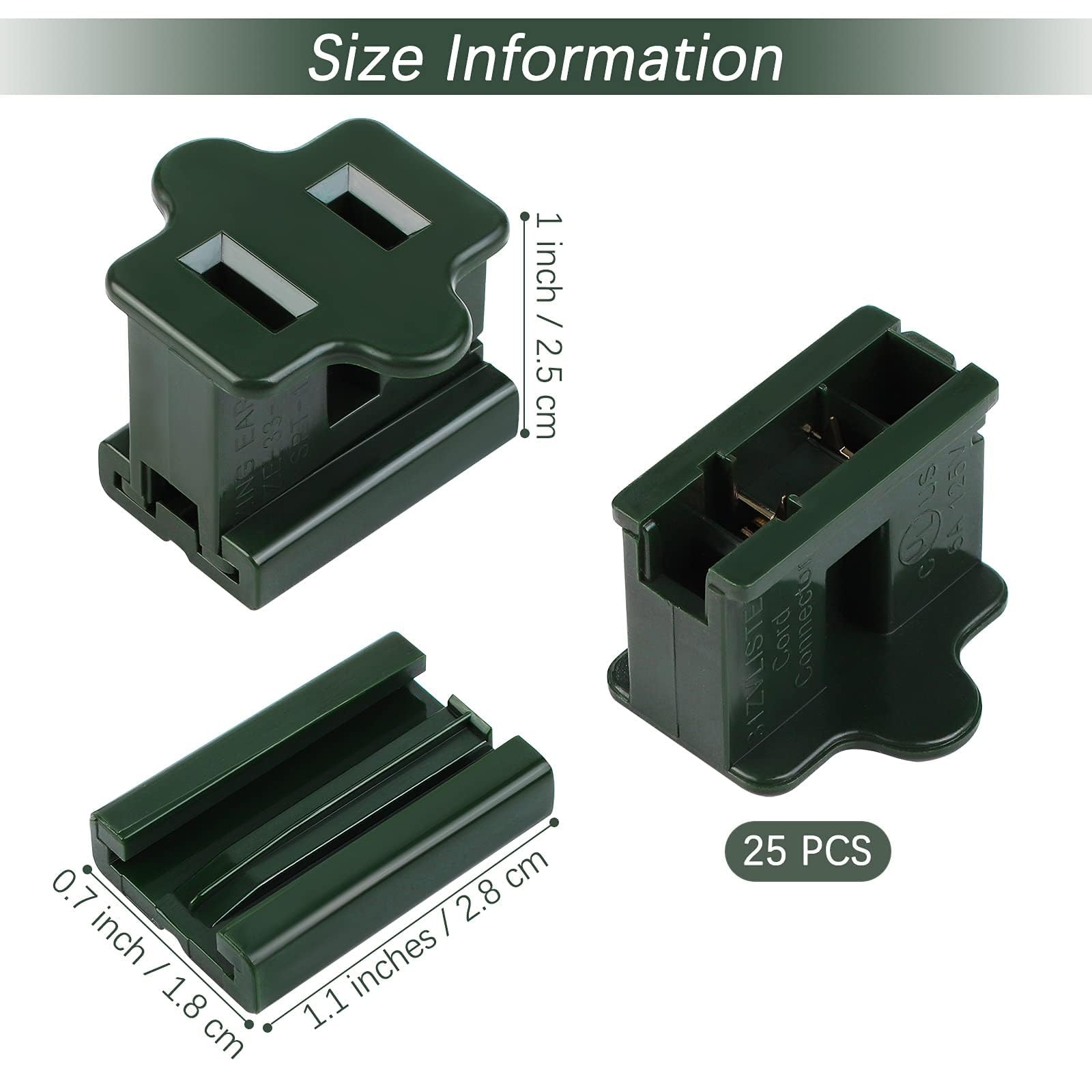 Snapklik.com : 25 Pack Christmas SPT-1 Female Light Slip Plug Vampire ...