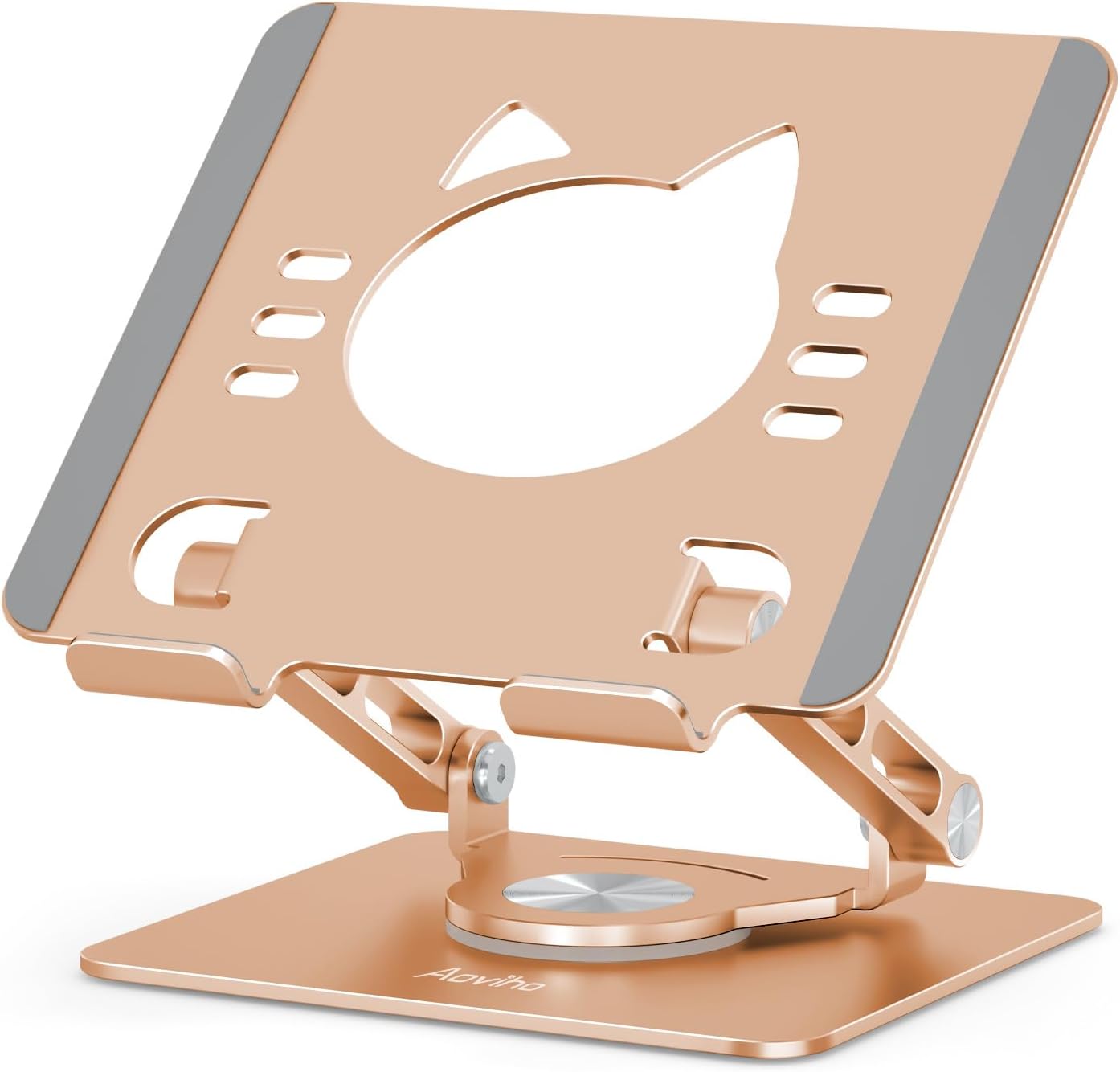 Amazon.com: Aoviho Tablet Stand 360° Rotating Aluminum Holder ...