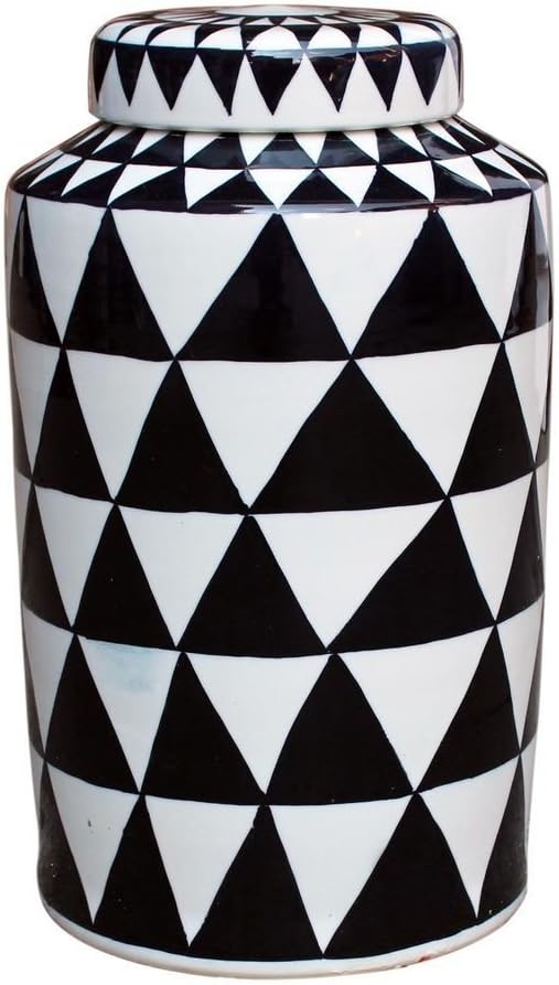 Amazon.com: Black Triangle Lined Tea Jar : Home & Kitchen