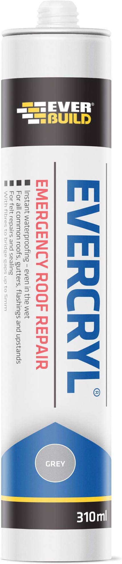 Everbuild – Evercryl – Emergency Roof Repair Cartridge – Instant ...