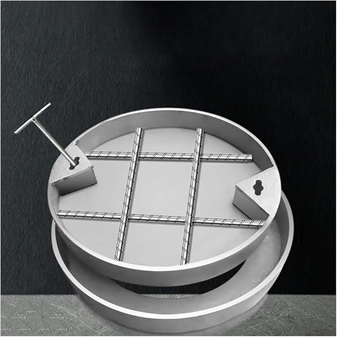 Heavy-Duty Circular Flush Mount Covers for Septic Tanks Metal Manhole ...
