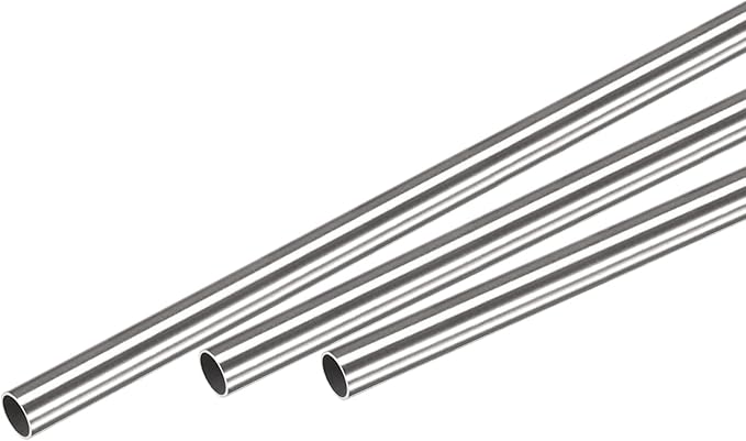 uxcell 304 Stainless Steel Round Tube 6mm OD 0.5mm Wall Thickness 300mm ...