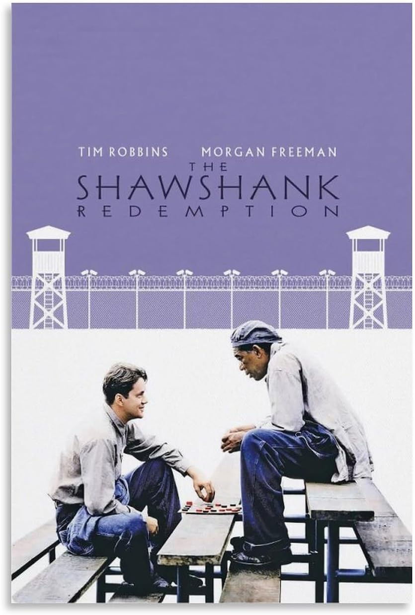 Amazon.com: The Shawshank Redemption Classic Movie Poster Canvas Wall ...