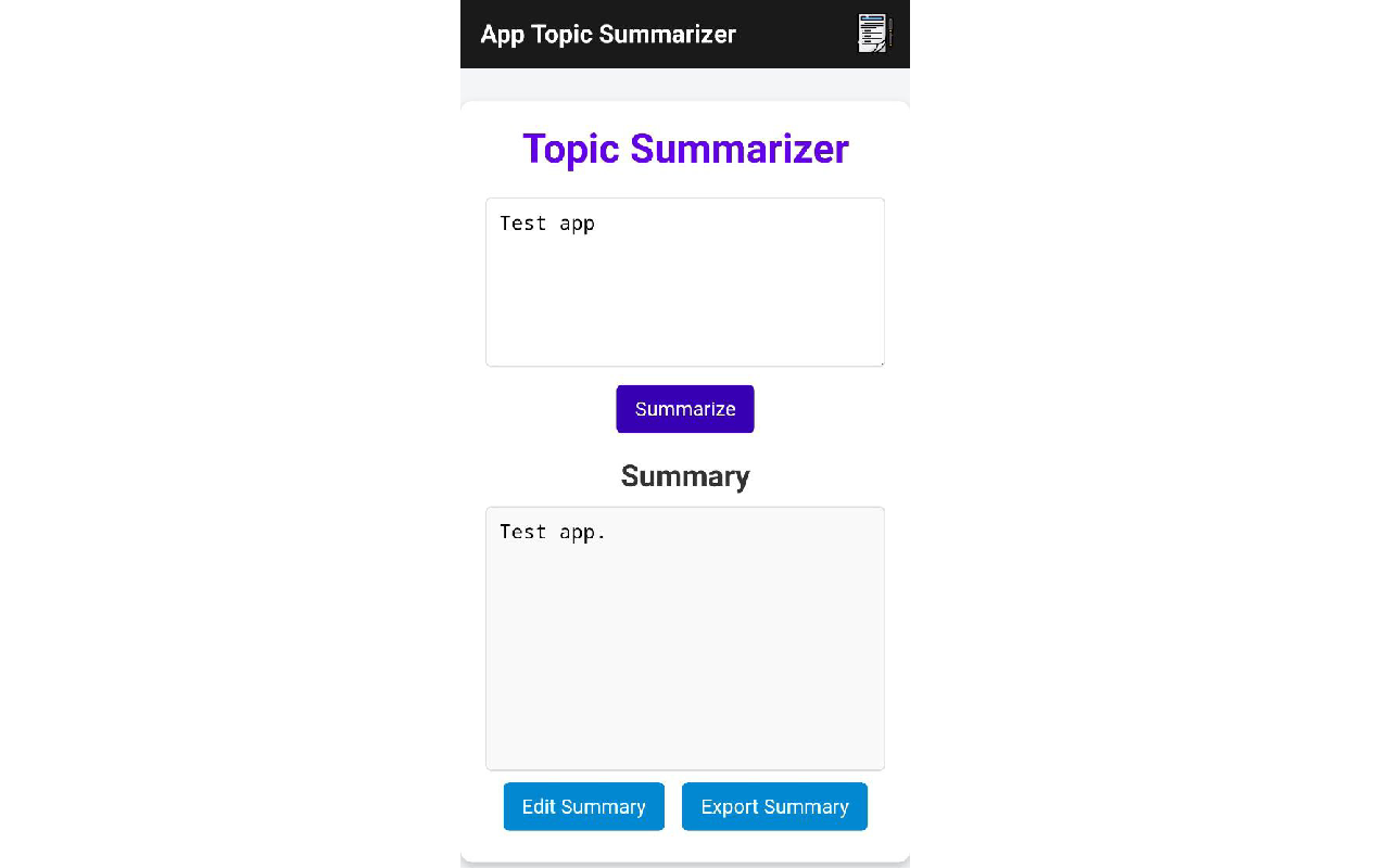 App Topic Summarizer - App on Amazon Appstore