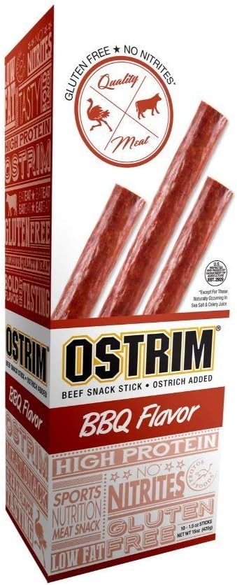 Amazon.com: Ostrim Turkey Jerky Snack Sticks-Applewood Flavor, 1.5 oz ...