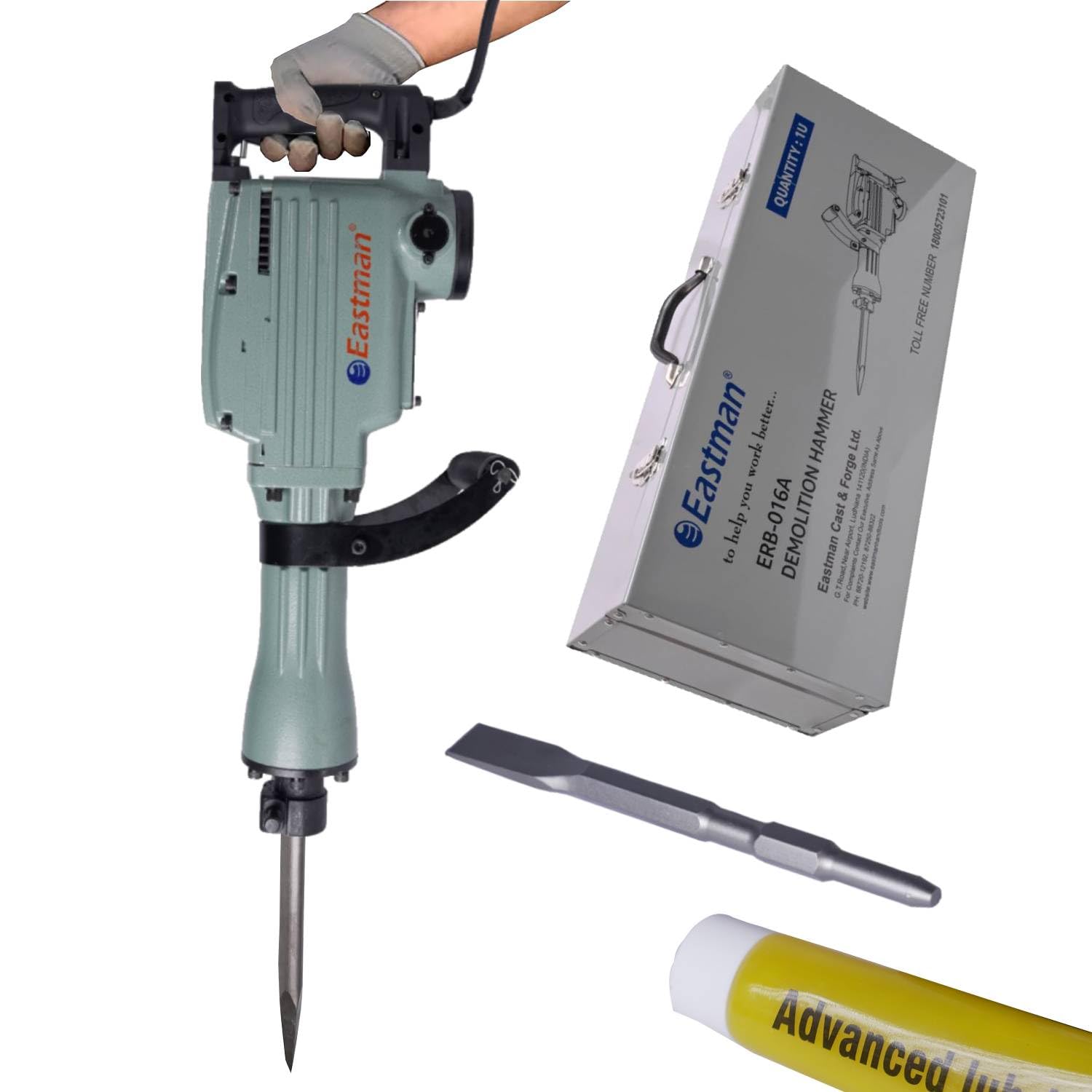 Eastman 16Kg Electric Demolition Hammer, Torque 32J, 1900 Bpm, 1600 ...