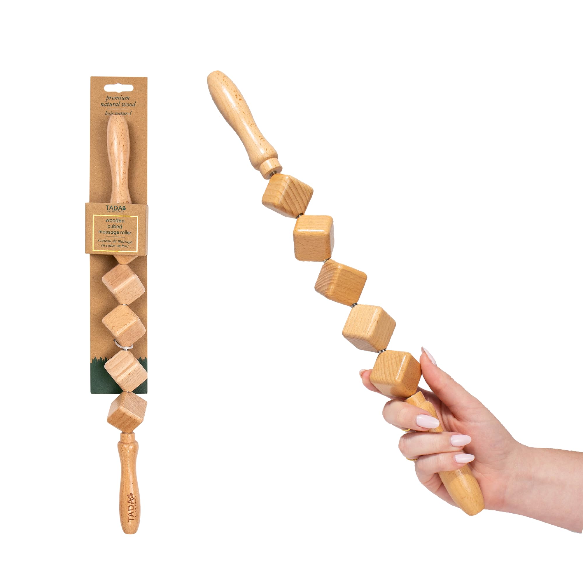 Amazon.com: TADA Natural Beauty Wooden Body Massage Stick Body Massage ...