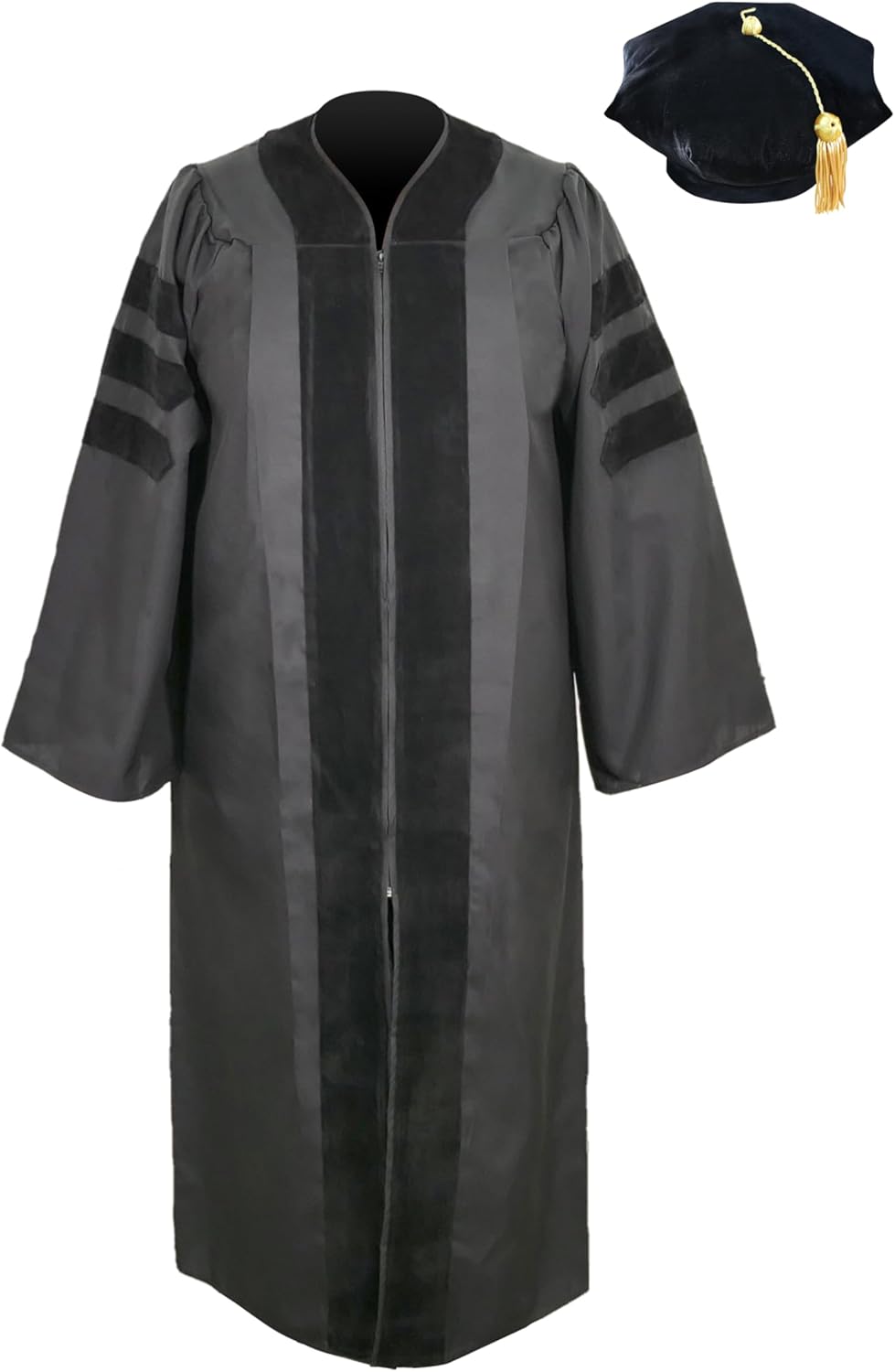 Amazon.com: Classic Doctoral Graduation Tam & Gown - Academic Regalia ...