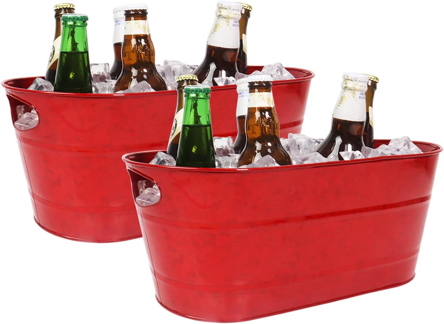 Amazon.com: 2Pack Ice Bucket for Parties,Beverage Tub Beer Bucket With ...