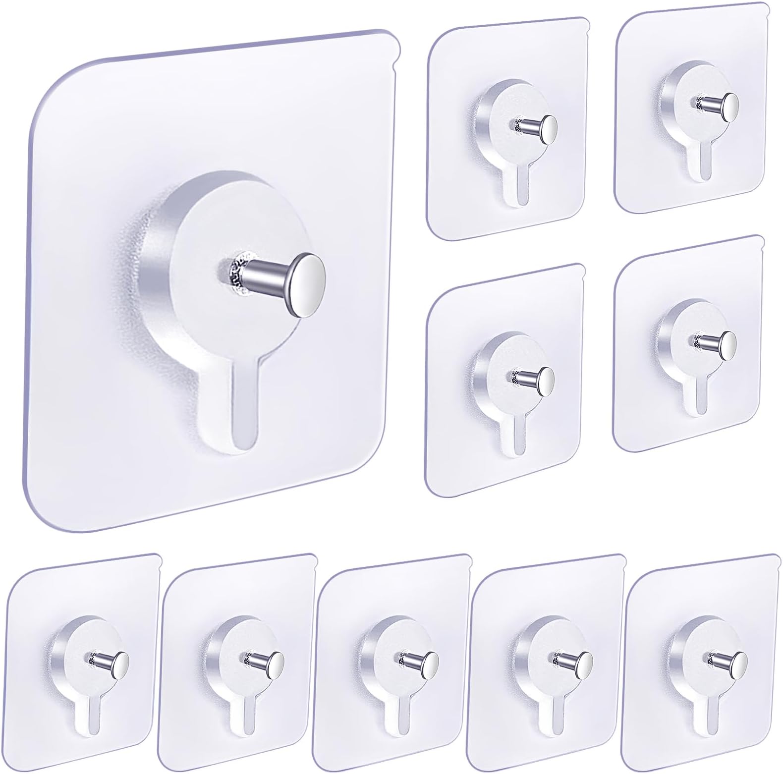 Amazon.com: YCYBAB2J Double Sided Adhesive Hooks|20 Pack Double Sided ...