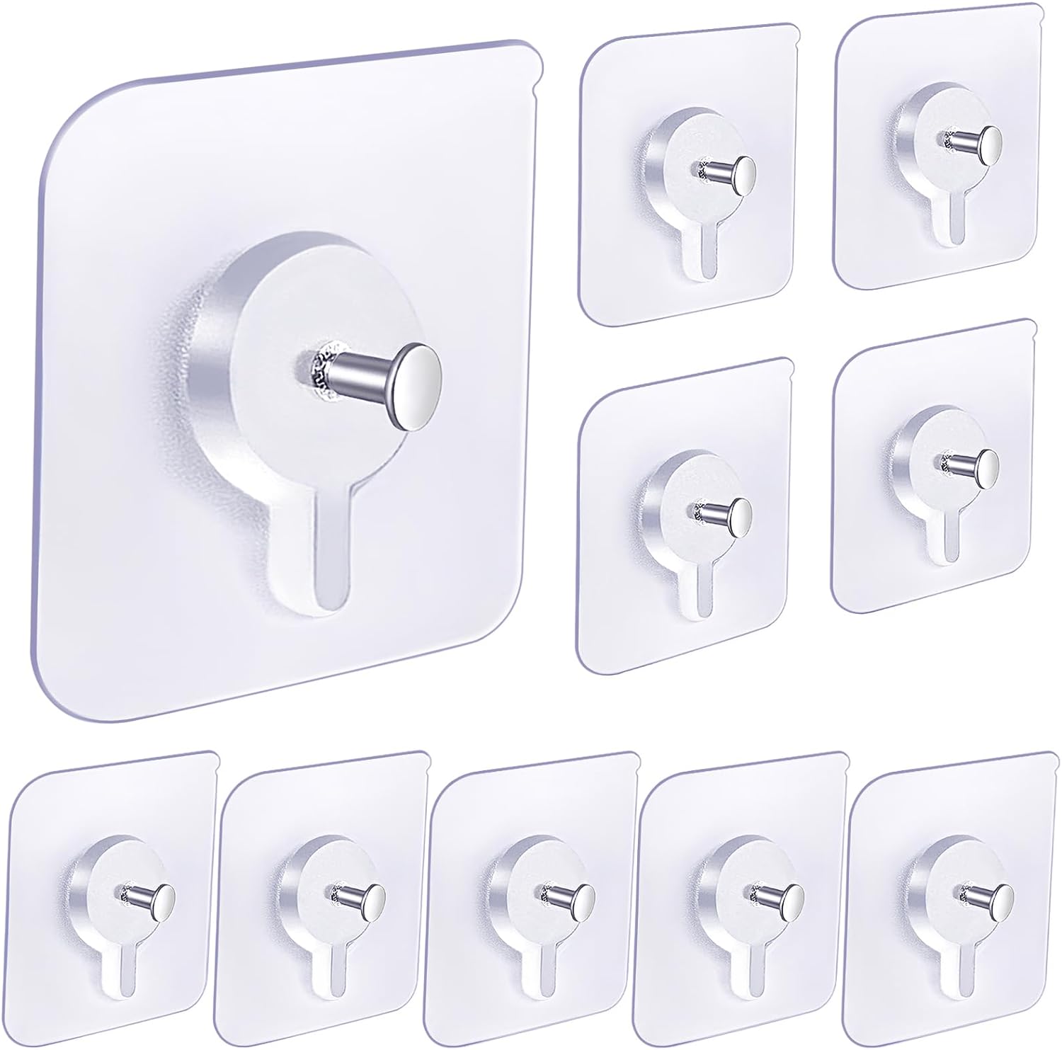 Amazon.com: YOGEERNIC Adhesive Hooks for Wall(13lb Max), Wall Hangers ...