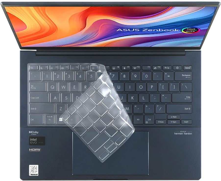 Amazon.com: Clear TPU Keyboard Skin Compatible for ASUS Zenbook 14 OLED ...