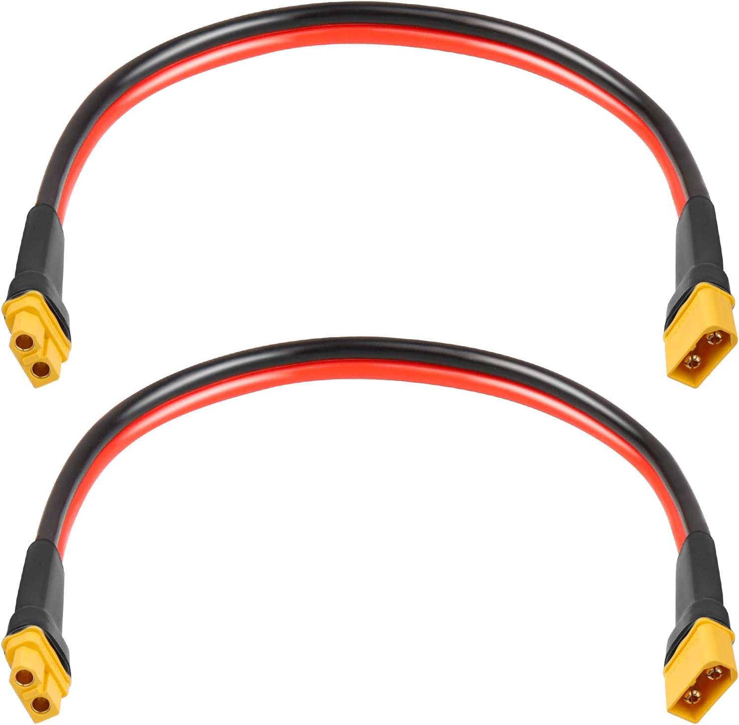 Amazon.com: XT60 Extension Cable 1FT 2PCS, 10AWG Tinned Copper Wire ...