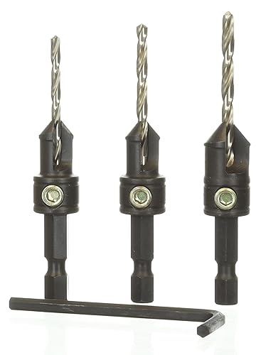 Make it Snappy Tools Quick-Change 3-Pc. Countersink Drill Bit Set ...