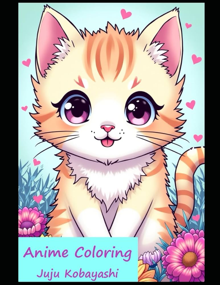 manga coloring pages cute animals