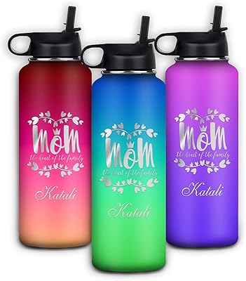 Amazon.com: Best Mom Ever Water Bottles, Gifts for Mom from Son - 32oz ...