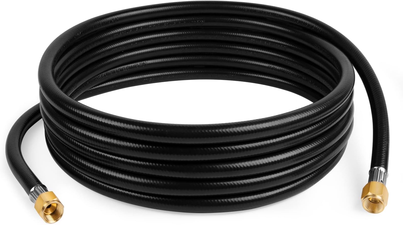 Amazon.com : GASPRO 12 FT Propane Extension Hose with Gauge for 100lb ...