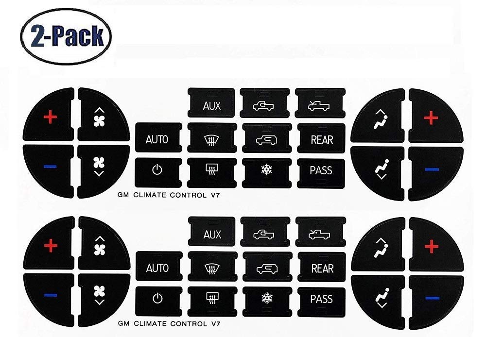 Buy Miji AC Button Repair Kit with GM Vehicles, Climate Control Button ...