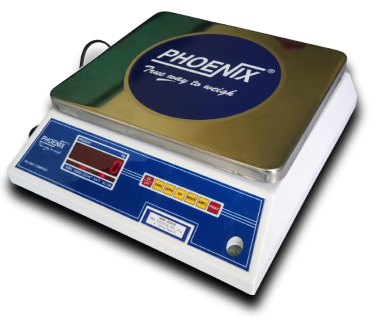 Onetrack phoenix NPW 30KG table top Digital weighing scale(Dual Display ...
