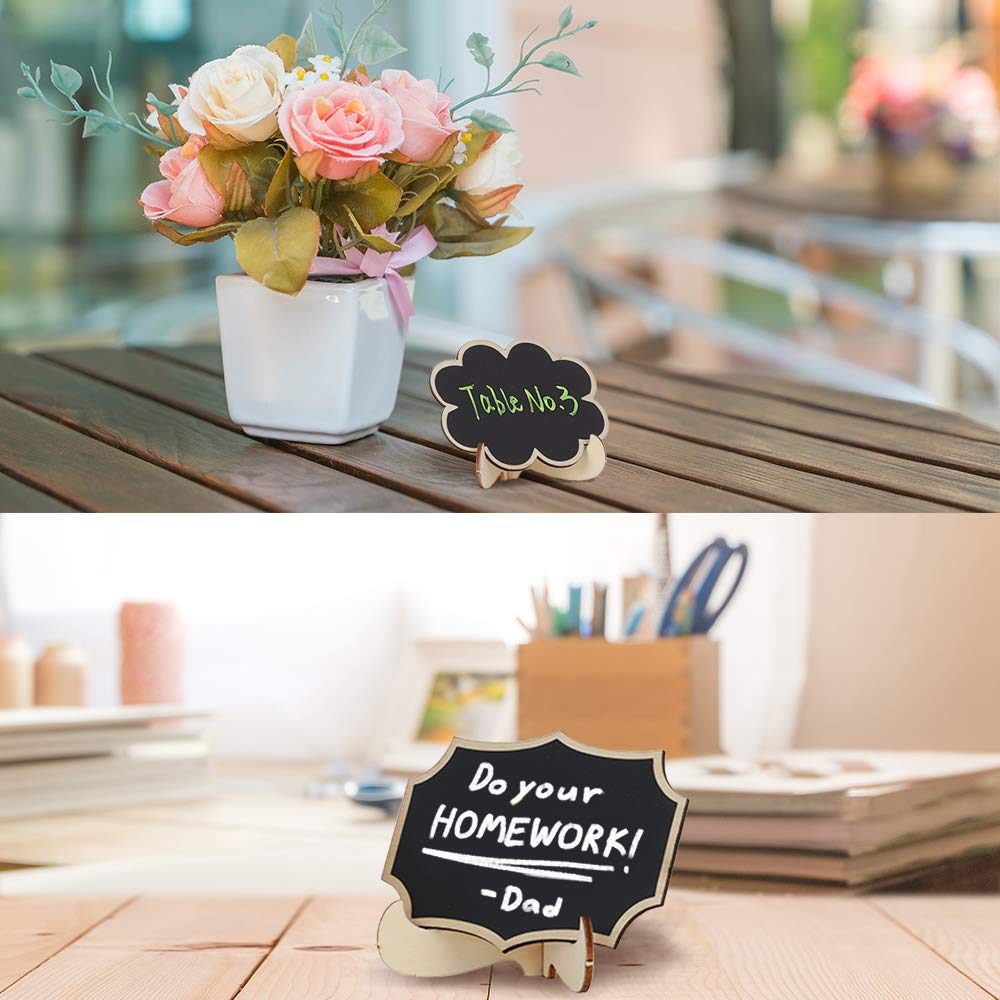 Snapklik.com : Reusable Mini Chalkboard Signs 30 Pcs In 3 Designs For ...