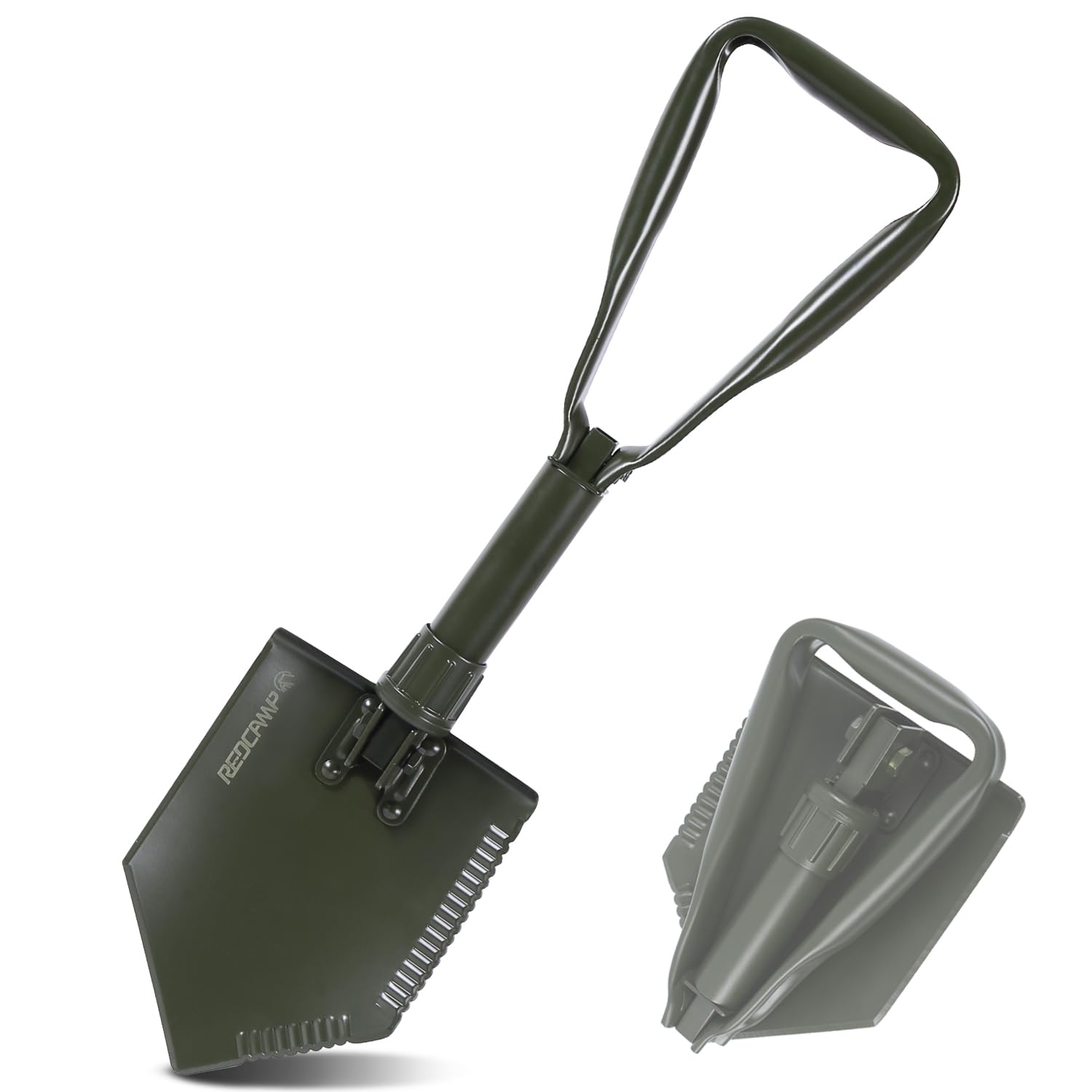 Snapklik.com : REDCAMP 23" Military Folding Camping Shovel w/Cover ...