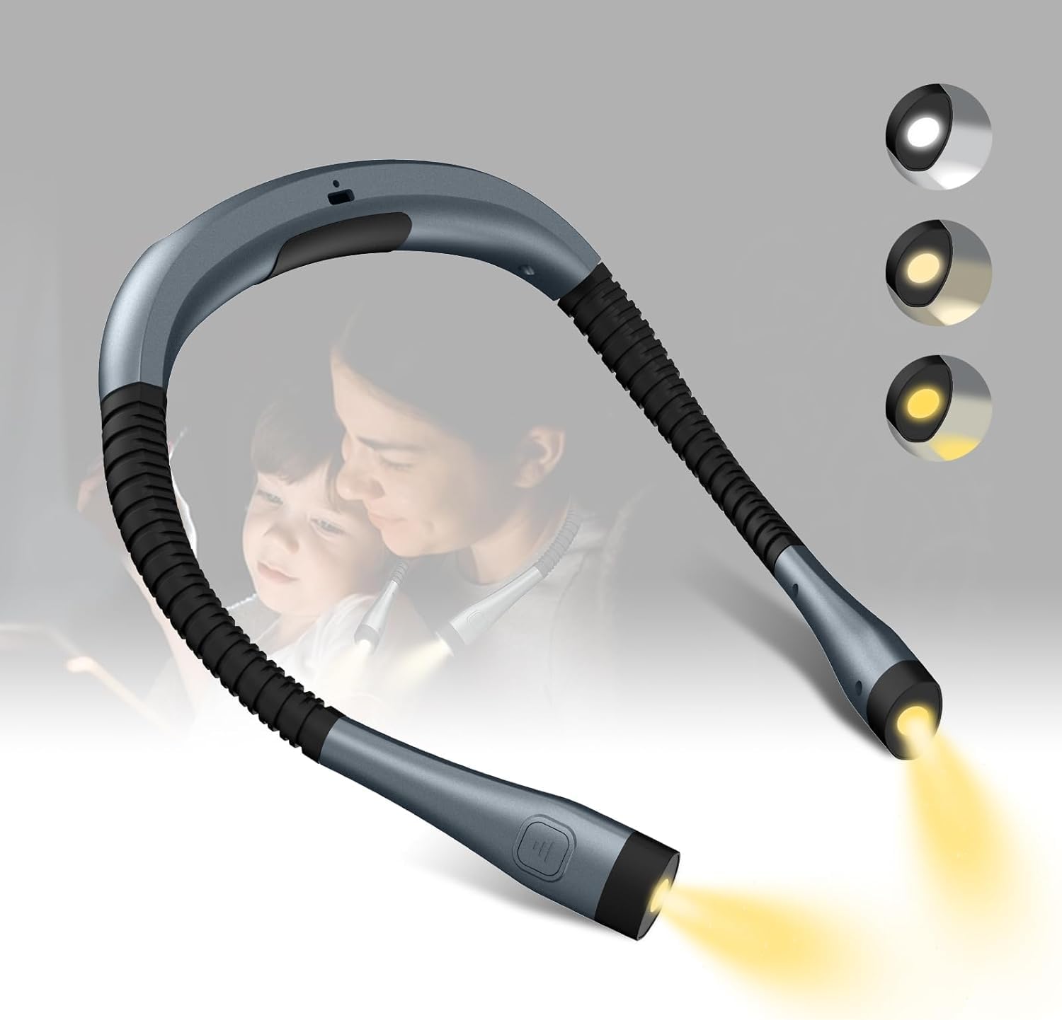 Buy Mokshith LED Neck Reading Light,Rechargeable Neck Book Light for ...