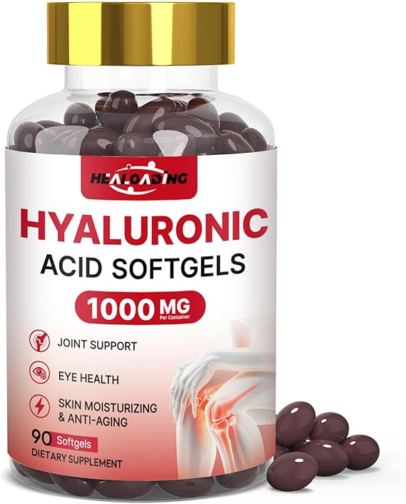 Amazon.com: HEALOADING Hyaluronic Acid Supplements 1000mg Softgels: Joint Supplements for Men ...
