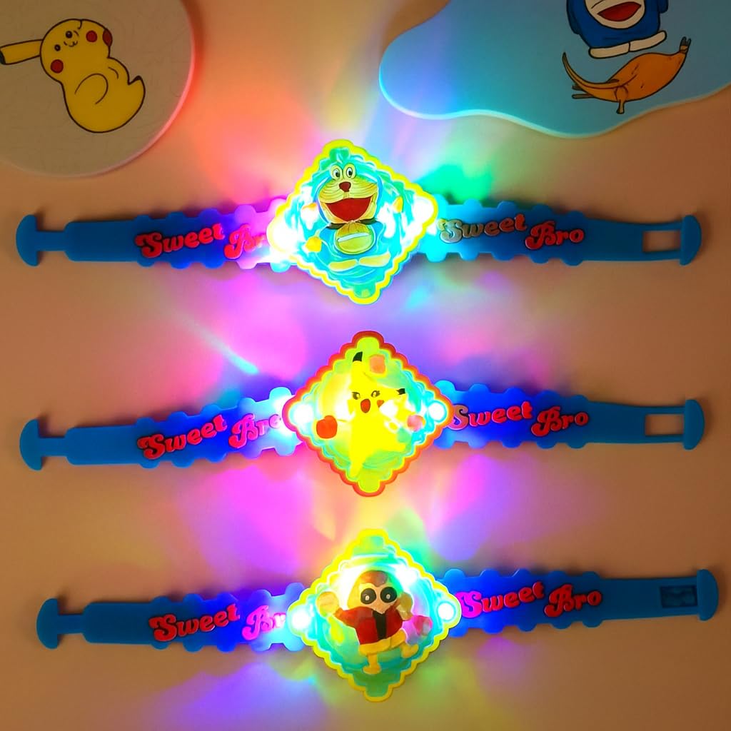 Buy Cartoon Character Set of 2 Rakhi for Kids | Rakhi | Set of 2 with ...