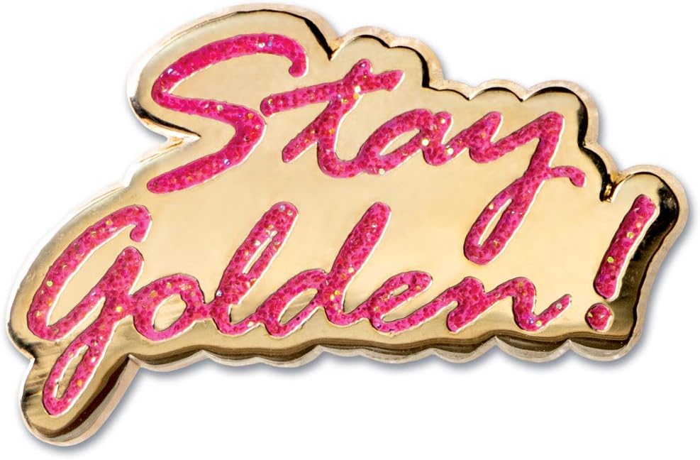 Amazon.com: Ata-Boy Golden Girls Stay Golden 1.12" Glitter Enamel Pin… : Clothing, Shoes & Jewelry