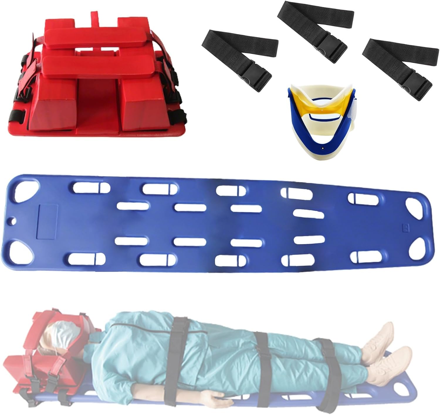 Amazon.com: Emergency Spine Board - Water-Resistant Floating Stretcher ...