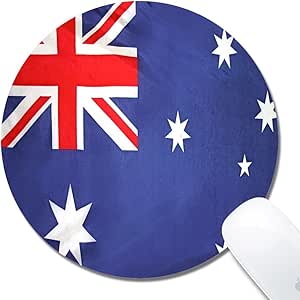 Australian Flag Mouse Pad Sangkoo Ergonomic Round 20x0.3cm Extended ...